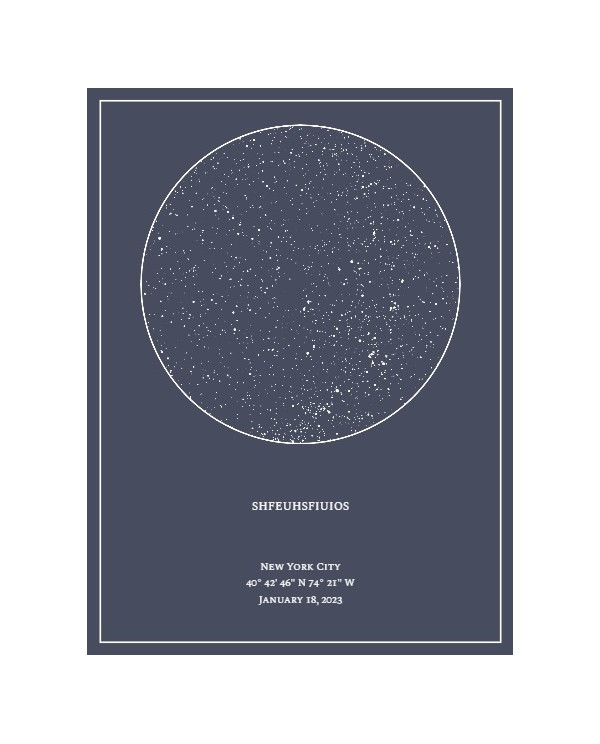 Personalised Star Maps(With Stand)